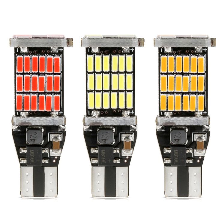 COMBO 4 BÓNG LED T15 + 1 CỤC CHỚP Bóng LED T15 chân bóng T10 làm xi nhan, đèn lùi cho ô tô, xe ...