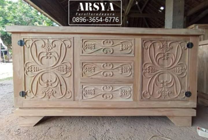 Bufet TV minimalis modern ukiran terbaru | Lazada Indonesia