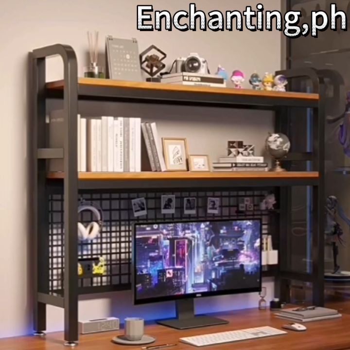 Desktop Organizer Tabletop Rack Multi-laver Student Bookshelf ...