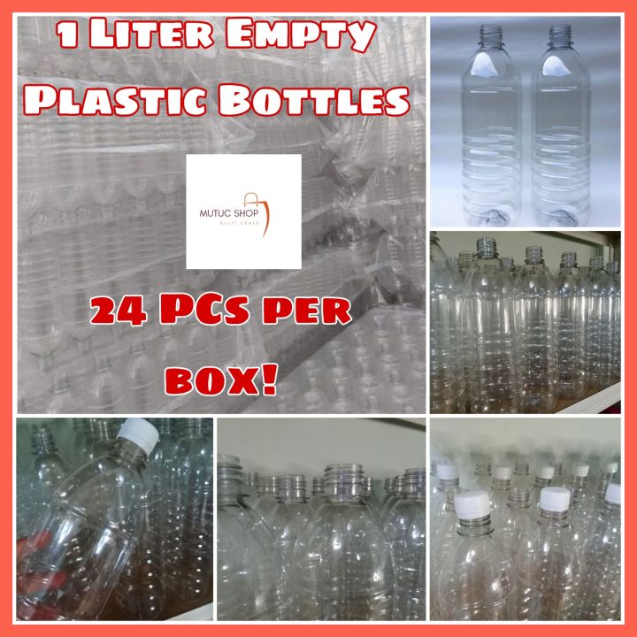 ( 12 or 24 Bottles in a BOX ) 1000ML or 1 Liter Empty Plastic Bottles ...
