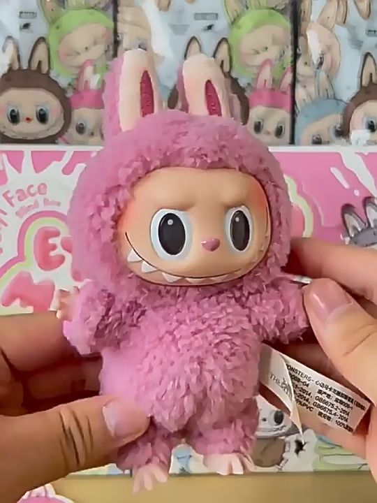 OEM!! LABUBU Heart-beating Macaron Ethylene Face Series Blind Box ...