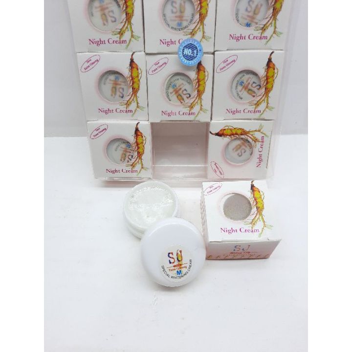 SJ GINSENG Cream Wajah Night Original Ecer Bisa Dipakai Siang hari n ...