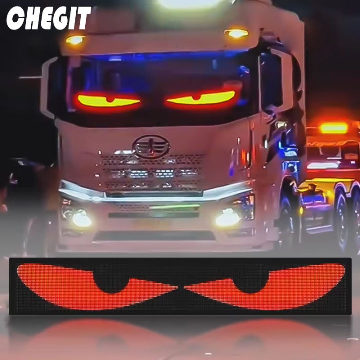 RGB LED Car Sign Animation LED Matrix Pixel Panel DIY Programmable ...