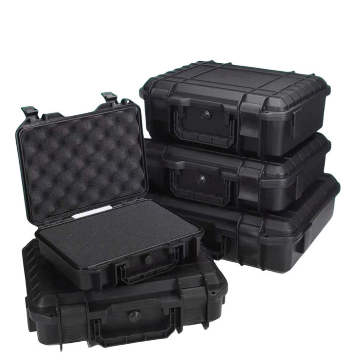 1 PC กันน้ํา Hard Carry Case กระเป๋าเครื่องมือ Pre-Cut ฟองน้ํากล่องเก็บ ...