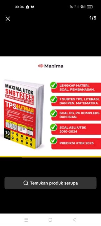 Buku Maxima UTBK SNBT 2025 TPS Dan Literasi Terbaru | Lazada Indonesia