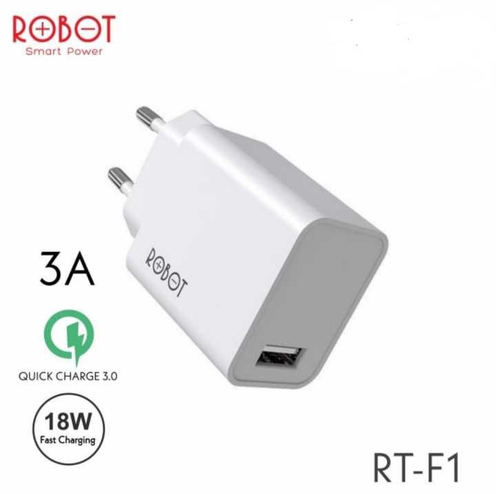 ROBOT Single Port Quick Charger RT-F1 Fast Charging Original | Lazada ...