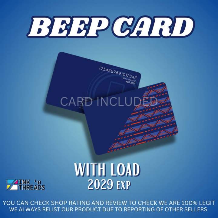 Beep Card with 20 Load for MRT/LRT1-2 and Modern Jeepney 2028/2029 ...