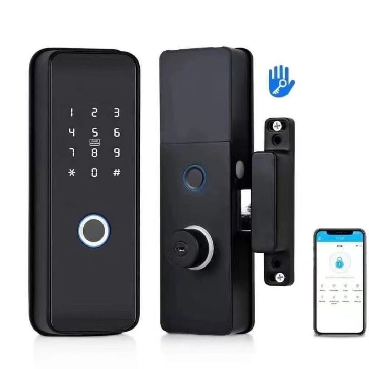 Double fingerprint Key Smart deadbolt No need mortise Waterproof TTlock ...