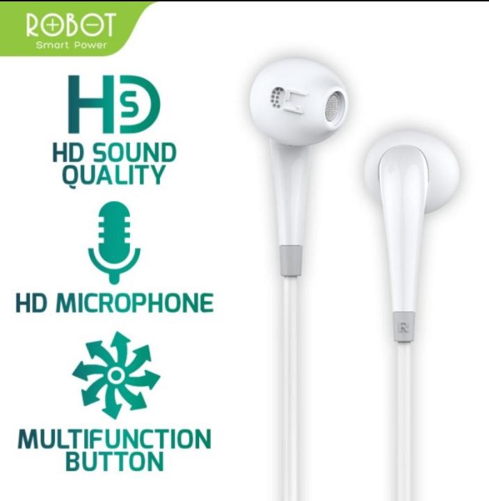 ROBOT Earphone/Headset Android/iPhone Garansi Resmi 1 Tahun -RE701 ...