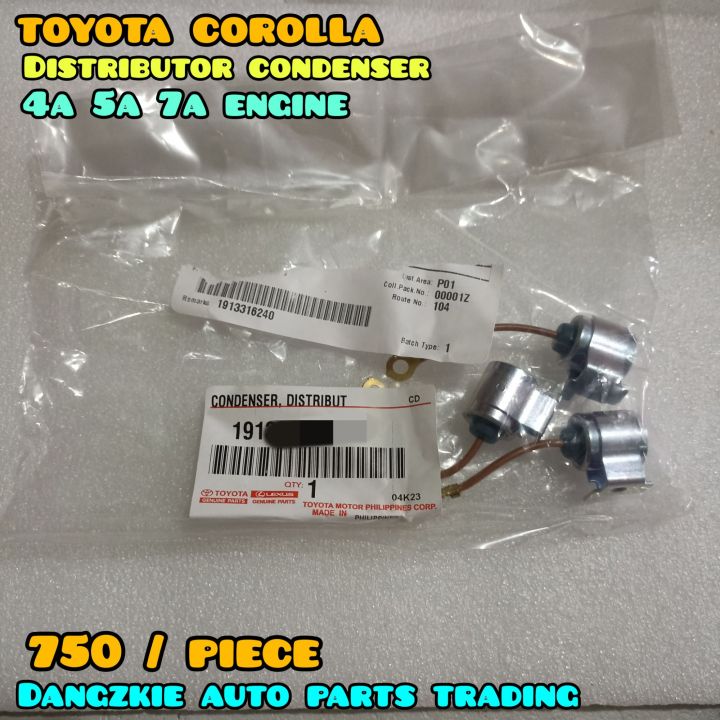 ORIGINAL 4AFE DISTRIBUTOR CONDENSER TOYOTA COROLLA | Lazada PH