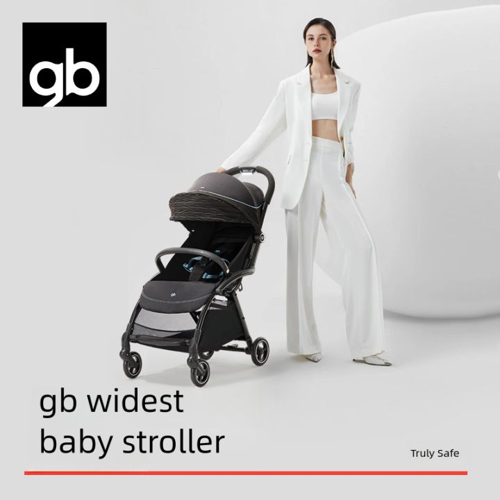 GB safe Four wheeled baby stroller, lightweight, sitting, lying down ...