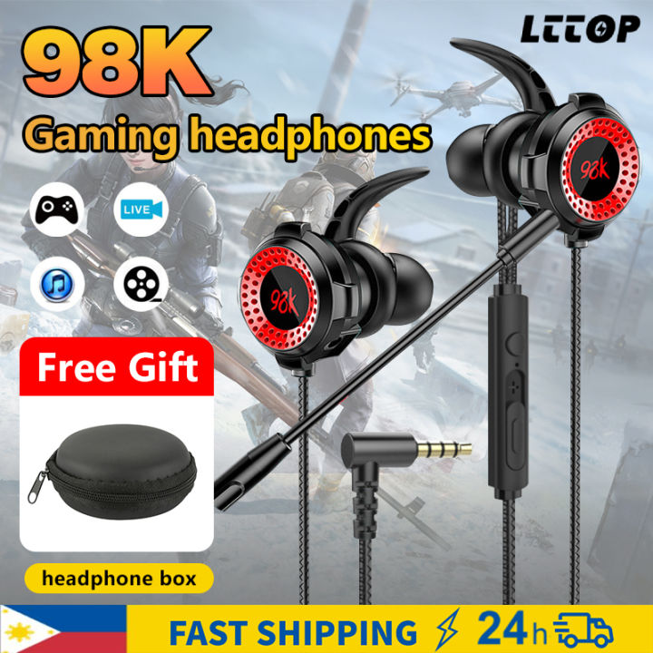【BUY 1 GET FREE CASE】G20 Wired Earphones Gaming Headset With Microphone ...