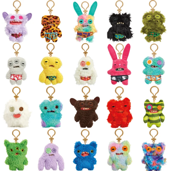 Kawaii Fuggler Funny Ugly Monster Plush Toys Keychain Monster Rabbits ...