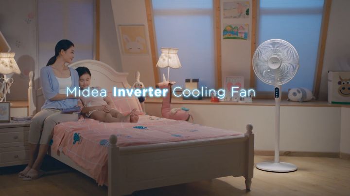 Midea 16" 3-in-1 Convertible Digital Inverter Stand Fan with Remote ...