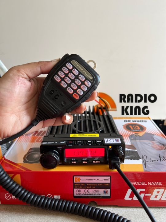 CIGNUS CG808 VHF 60WATTS MOBILE BASE UNIT | Lazada PH