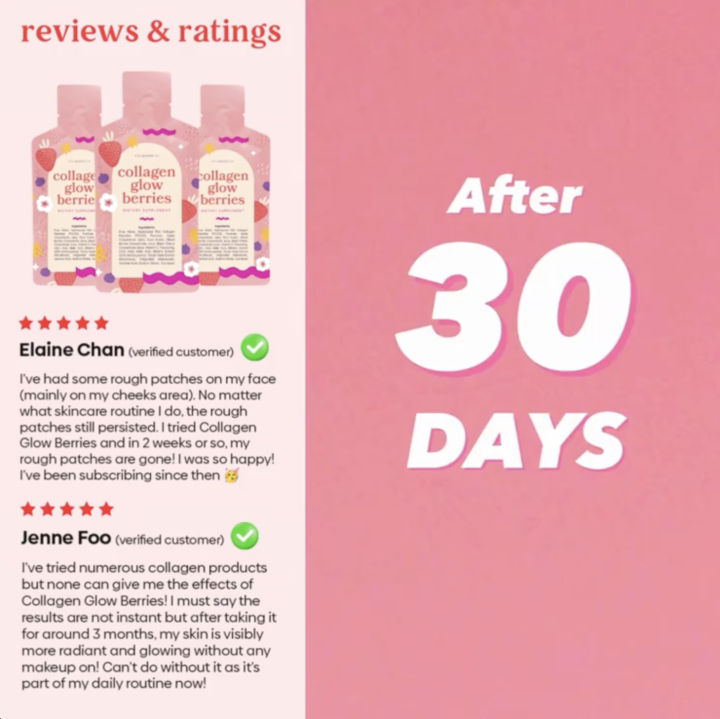 Purest Co Collagen Glow Berries 5500mg - Skin Glow & Firming | Lazada