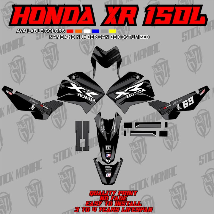 Honda XR 150L decals sticker, laminated | Lazada PH