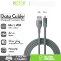 ROBOT RFM100 Kabel Data Charger Micro USB 2,4A 100cm Braided Kabel ...