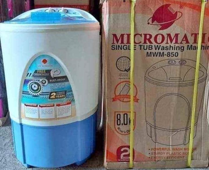 MICROMATIC 8KGS SINGLE TUB WASHING MACHINE MWM850 | Lazada PH