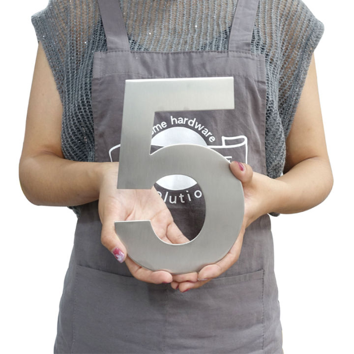 20cm House Number Stainless Steel #0-9 Outdoor Silver 8 inch. Door ...