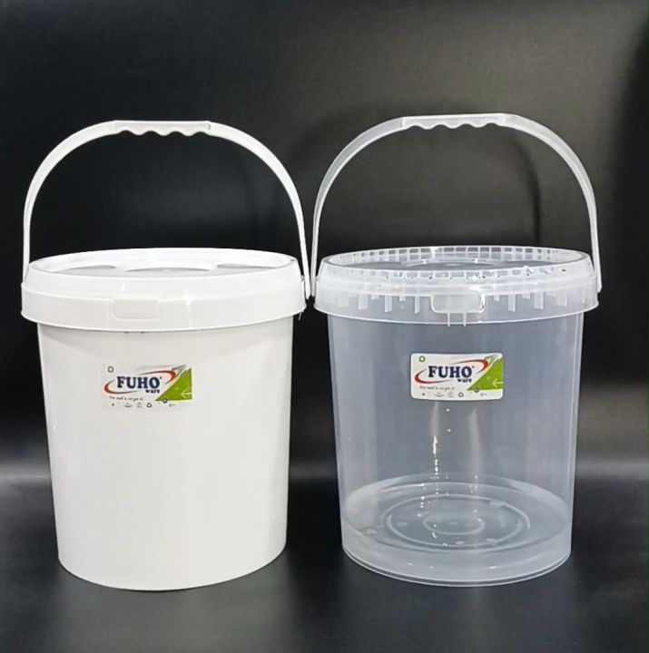 FUHO Bucket 12 Litters / Food Keeper / Multi-Purpose Plastic Container ...