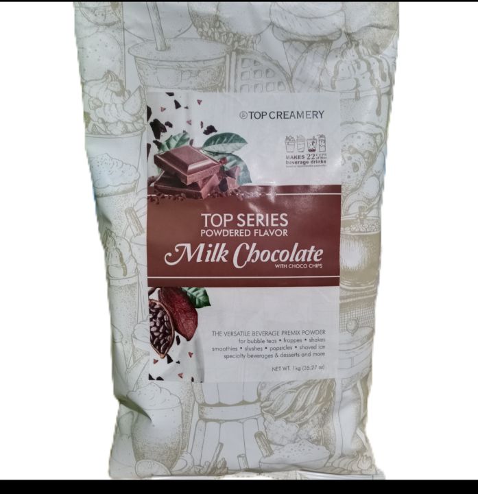 Top Creamery Milk Chocolate Powder Made With Choco Chips (1kg) | Lazada PH