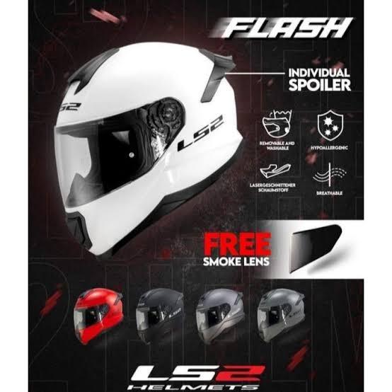 LS2 FLASH FULL FACE HELMET MONO COLOR | Lazada PH