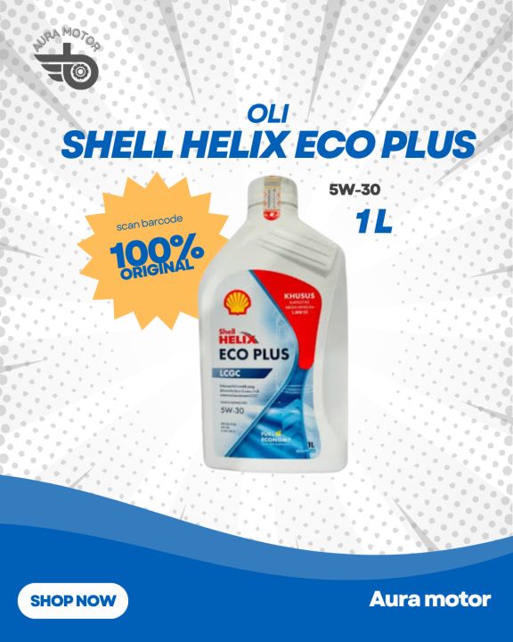 Oli Shell Helix ECO plus 5W-30 1L - Shell Helix ECO plus 5W-30 1 Liter ...