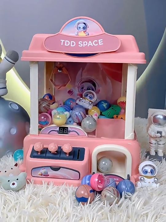 Wenz DIY Doll Claw Machine Kids Coin Operated Play Game Doll Machine ...