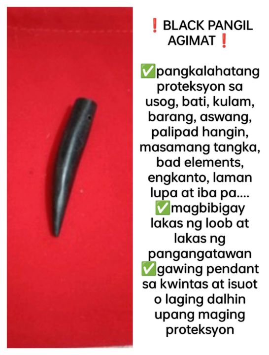 Black Pangil Agimat Pendant Amulet Charm Protection | Lazada PH
