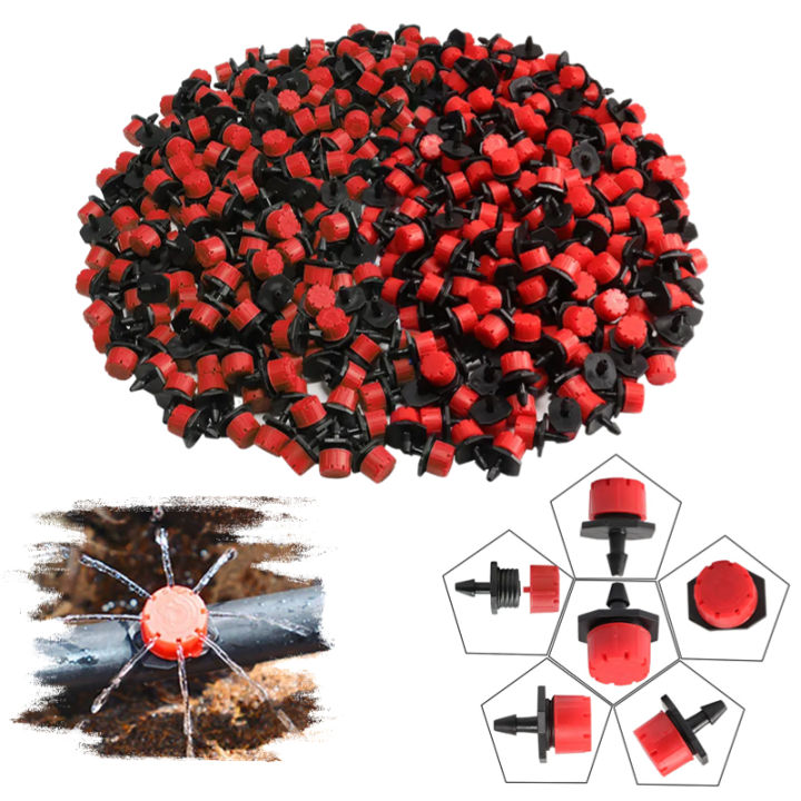 Adjustable Dripper Red Micro Drip Irrigation Watering Anti-clogging ...