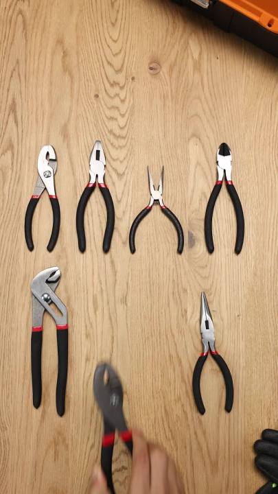 Set Playar Utiliti 7 Keping FASTPRO, Termasuk Sambungan Slip, Hidung ...