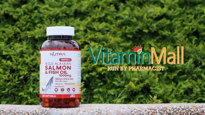 300 Softgels - Nutra Botanics Wild Alaskan Omega 3 Salmon Fish Oil ...