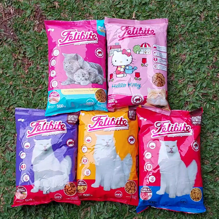 FELIBITE Makanan kucing Felibite 500gr All varian | Lazada Indonesia