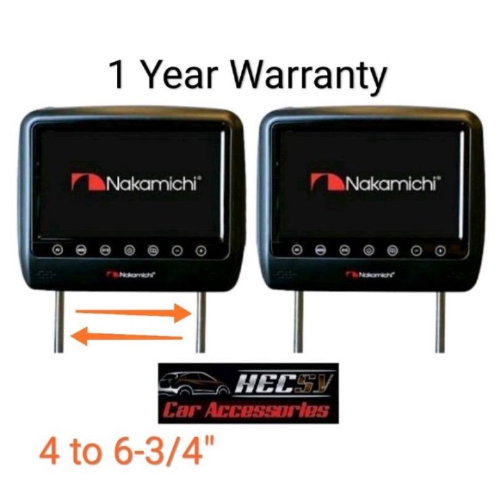 1Yr Warranty Headrest Monitor 8 Nakamichi Innova Fortuner Altis Vios ...