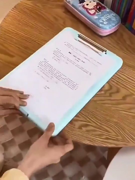 A4 Size Clamp File Clipboard Folder Plastic Case Box Office Student ...