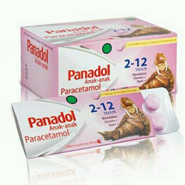 Panadol Anak Paracetamol Tablet BOX isi 100 Tablet Hisap | Lazada Indonesia