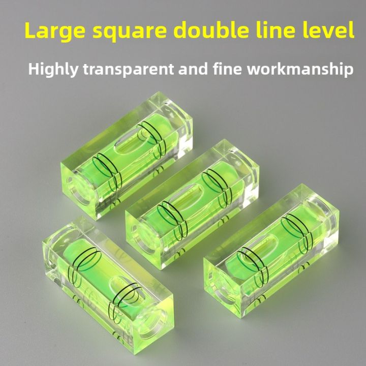Large Square Dual Line Bubble Level Mini Spirit Level Small Leveling Tool with Mini Bubble ...