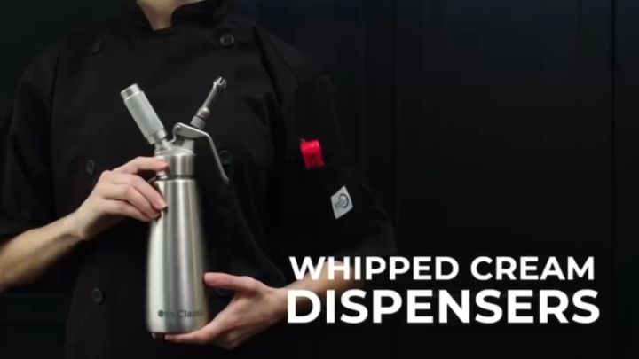 HEYMAN 500ml/1000ml Professional Whipped Cream Dispenser Stainless ...