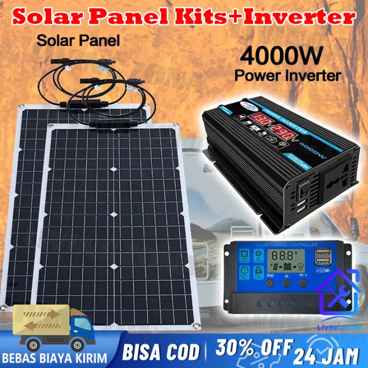 100W/150W SOLAR PANEL PANEL SURYA PEMBANGKIT LISTRIK TENAGA SURYA 60W ...