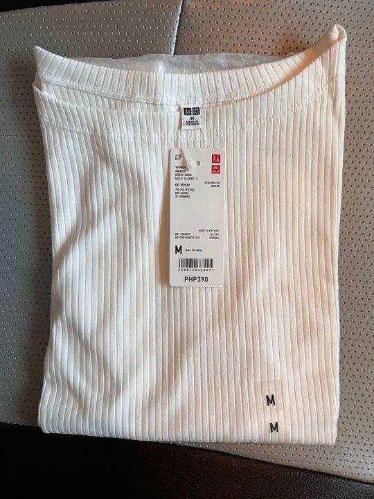 Uniqlo Ribbed Crew Neck Short Sleeve S/M/L | Lazada PH