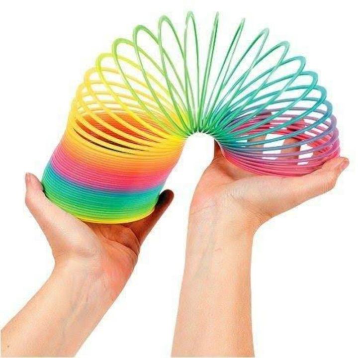 T.P. TOYS BIG RAINBOW SPRING Fidget toys ของเล่นสลิงกี้กากเพชร ขนาดใหญ่ ...