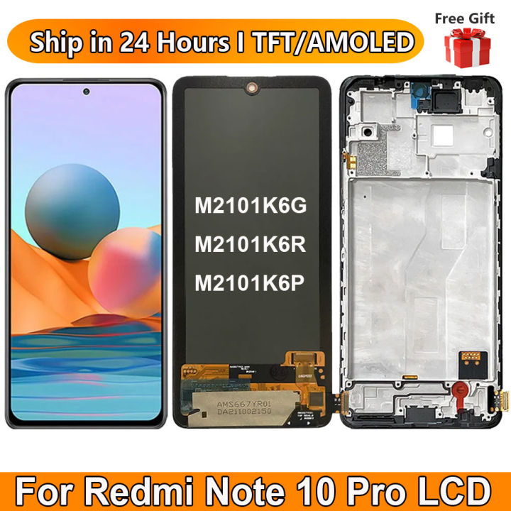 6.67" AMOLED For Xiaomi Redmi Note 10 Pro LCD Display, with Frame Touch ...