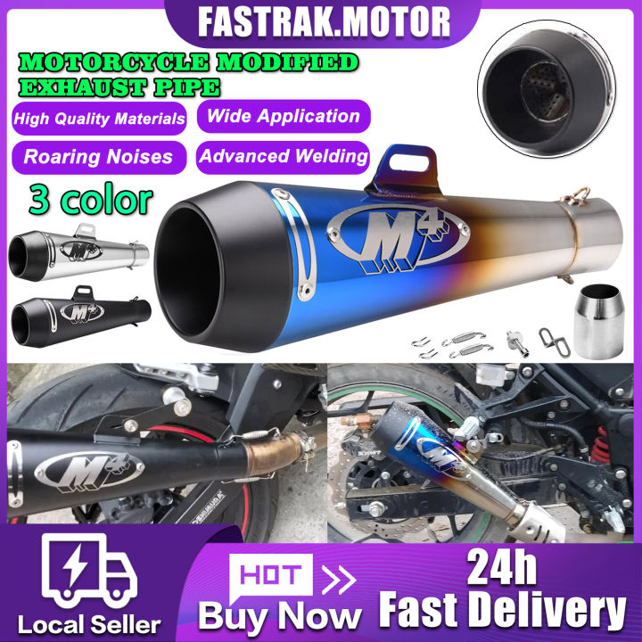 M4 Exhaust Pipe Large Displacement Exhaust Pipe 38-51mm Universal ...