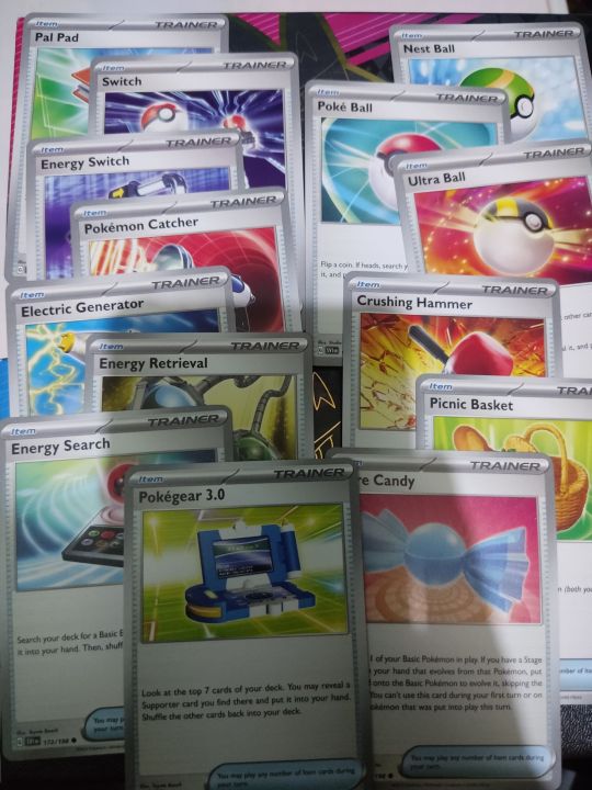 Pokemon Trainer Cards - Item Cards from Scarlett and Violet (4pcs per ...