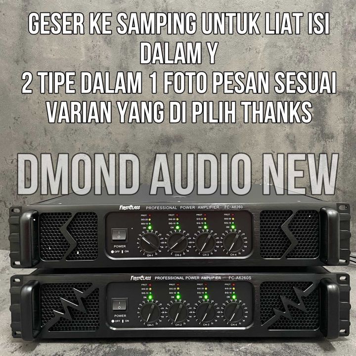 Power Amplifier Firstclass Fc A6260 4Ch 4x1200 Watt Original Ampli Fca6260 First Class 20 amp ...