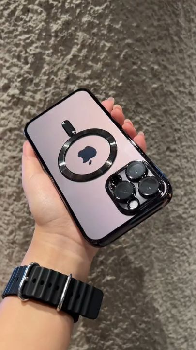 พร้อมที่ชาร์จแม่เหล็กไร้สาย หรูหรา สําหรับ เคสไอโฟน เคส iPhone 17 16 15 ...