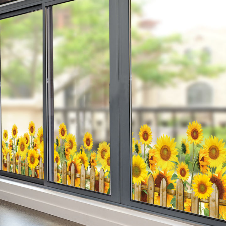 Decorative Glass Window Stickers Modern Minimalist PVC Wall Decals for ...