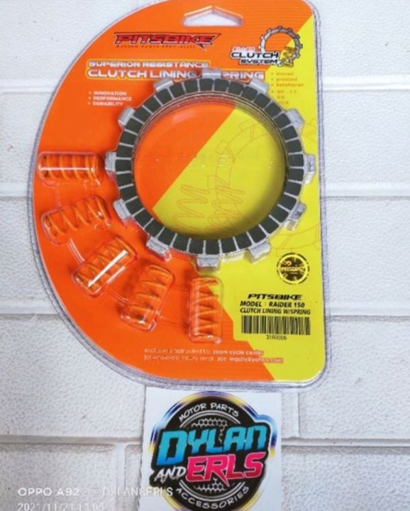 PISTBIKE RACING CLUTCH LINING WITH SPRING FOR RAIDER 150 | Lazada PH
