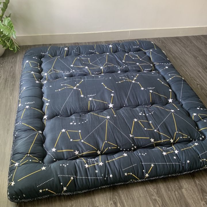 Topper Nệm Bông Gòn Trải Sàn Xuất Nhật FUKOJI, Đệm Trải Giường Ngủ Size ...